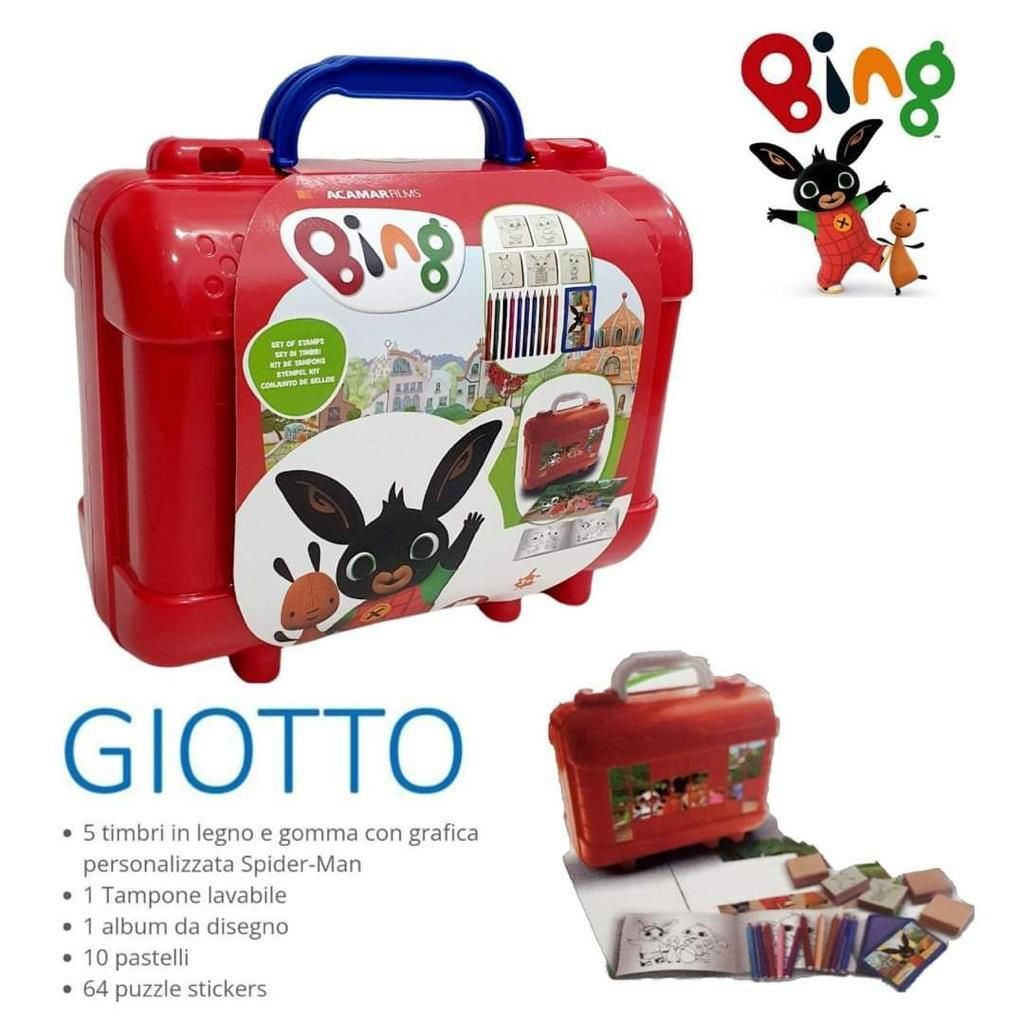 SET CON PASTELLI TIMBRI IN VALIGETTA GIOTTO MADE IN ITALY - Team Shopping