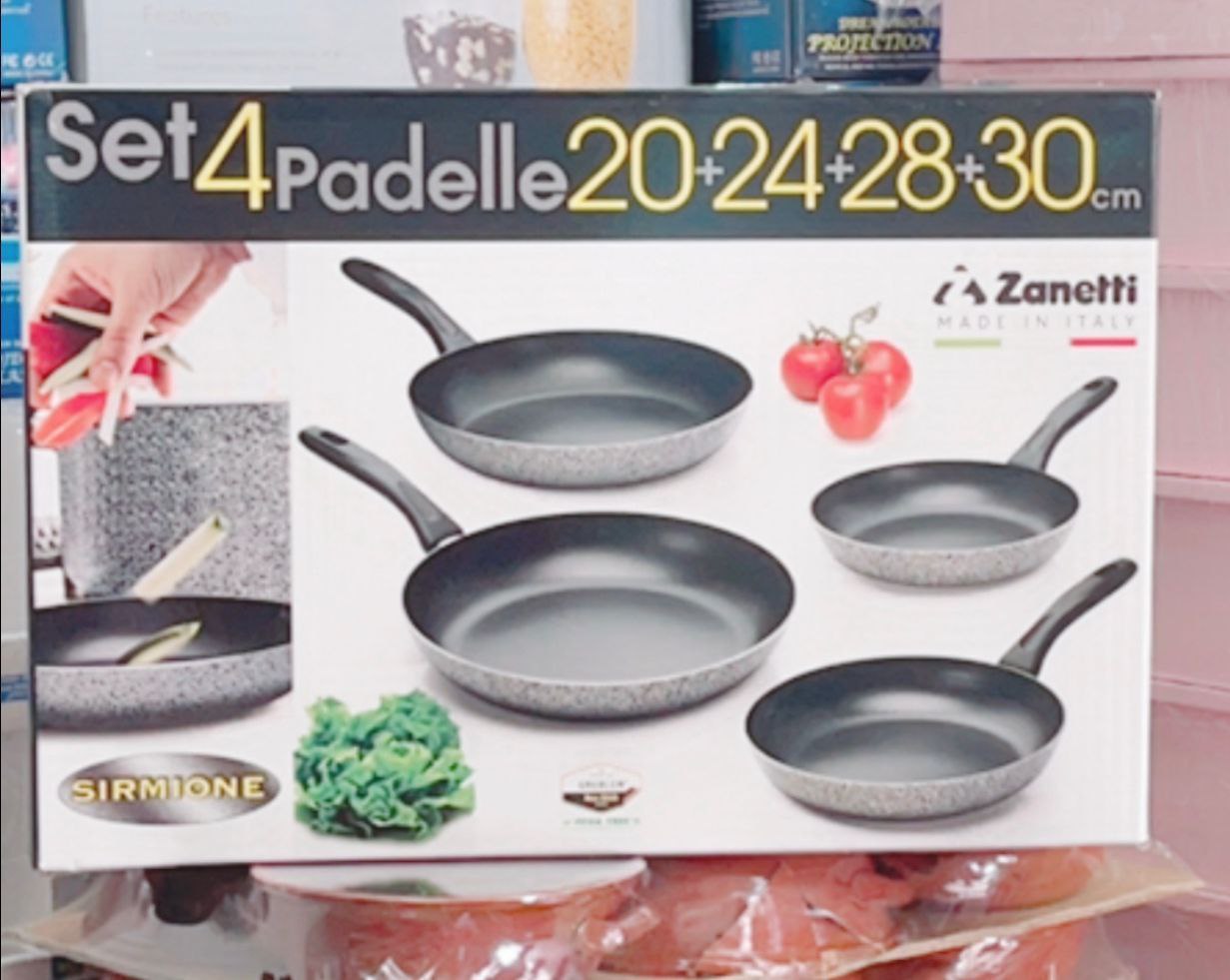 Disponibile set di padelle da 4pz. Misura 20/24/28/30cm tutto completo ...