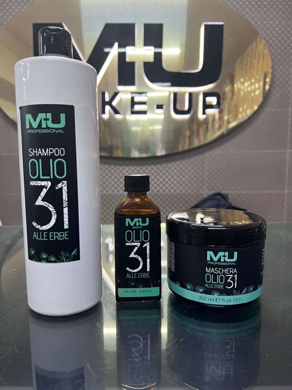 Kit olio 31+ shampoo 1 litro +Maschera MU MAKE UP - Team Shopping